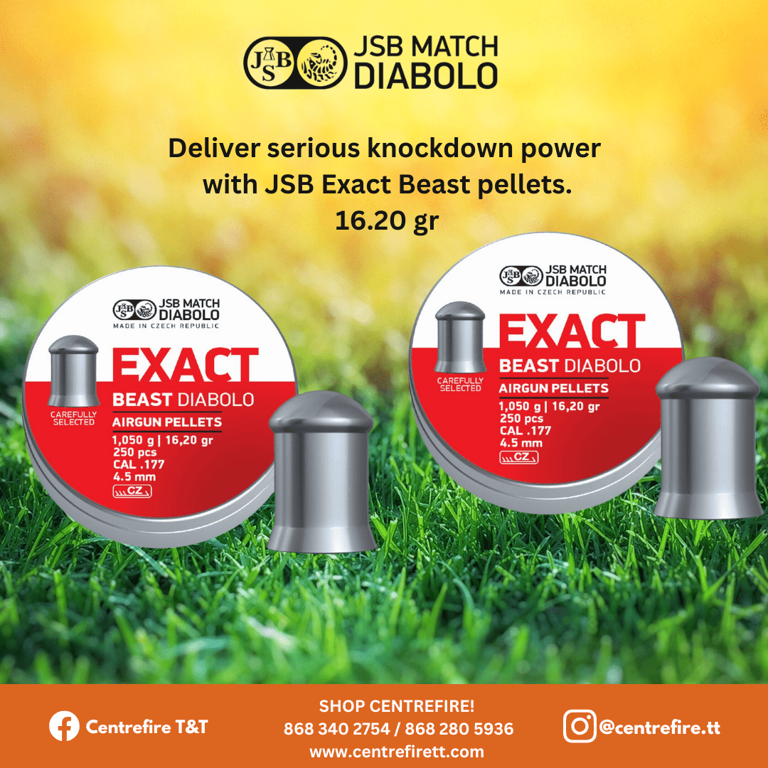 JSB Exact Beast Diabolo .177 Cal Pellets, 16.20 Grains, Domed, 250ct – CentreFire Advanced ...